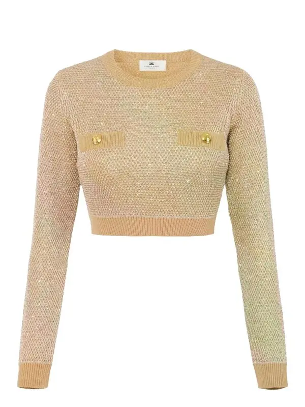 Elisabetta Franchi Sequin-embellished Sweater - Neutrals