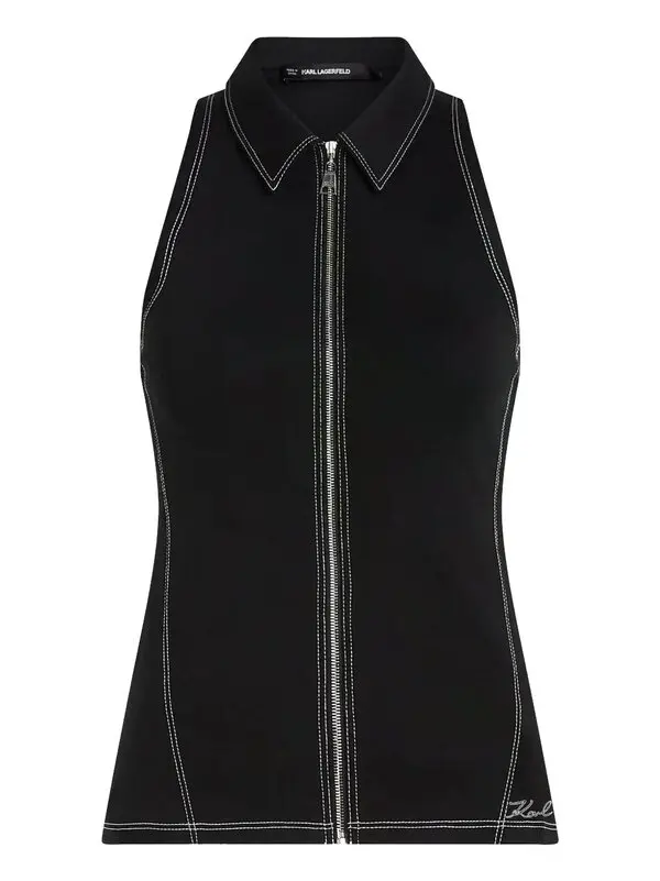 Karl Lagerfeld Sleeveless Top - Black
