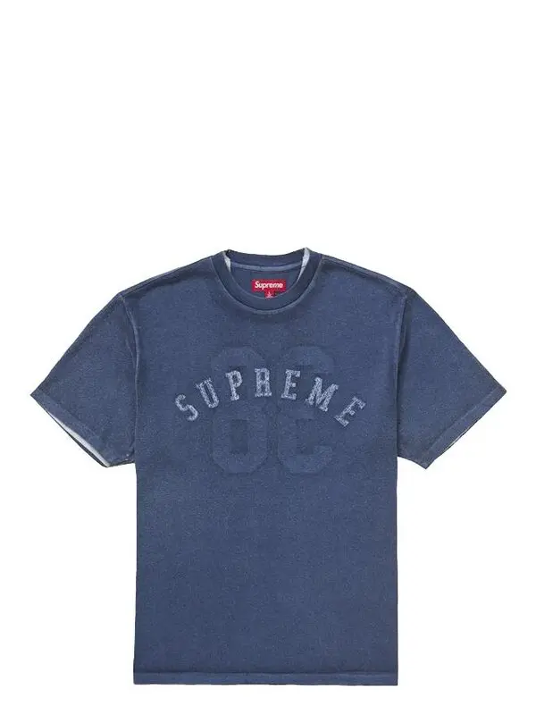 Supreme Overprint Short Sleeve Top - Navy Blue