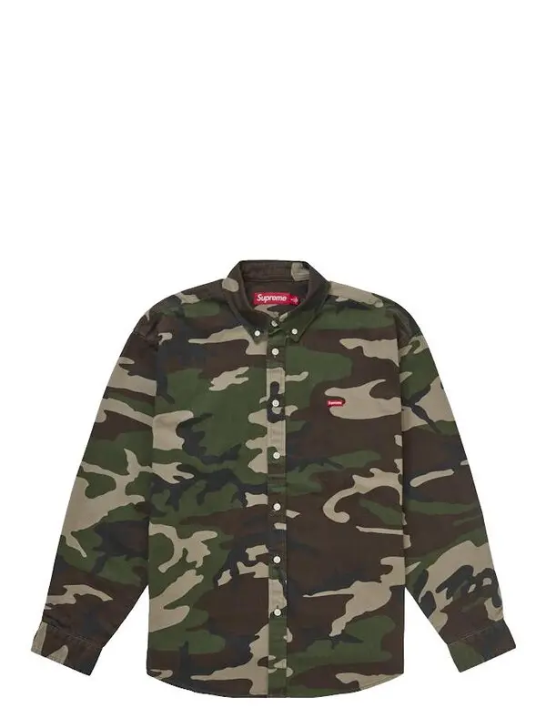 Supreme Small Box Denim Shirt - Woodland Camo
