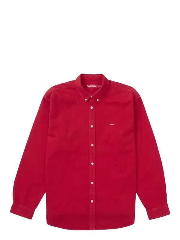 Supreme Small Box Denim Shirt - Red