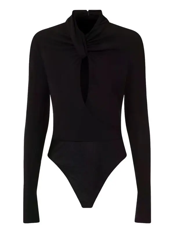 Just Cavalli Twist-neck Bodysuit - Black