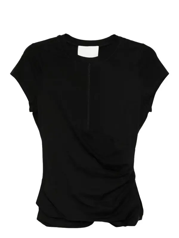 3.1 Phillip Lim Draped T-shirt - Black
