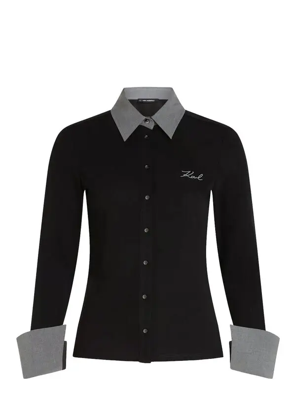Karl Lagerfeld Signature Shirt - Black