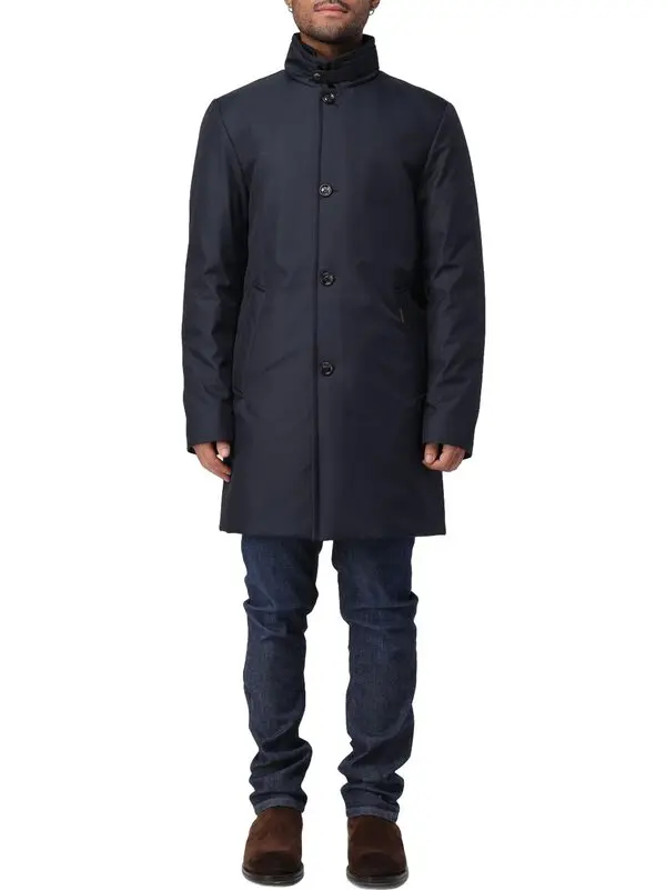 MOORER Button Detailed Jacket - Blue