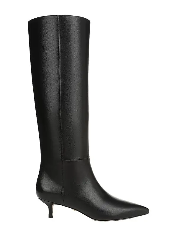 Veronica Beard Lisa Kitten-heel Wide-calf Boots - Black
