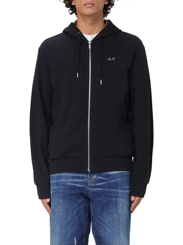 SUN 68 Full Zip Sweatshirt - Black