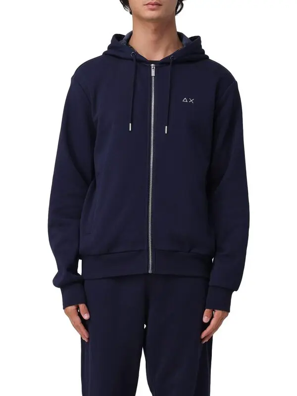 SUN 68 Full Zip Sweatshirt - Navy