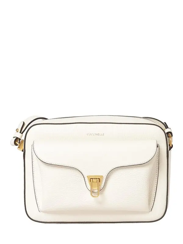 COCCINELLE Leather Shoulder Bag - Pearl