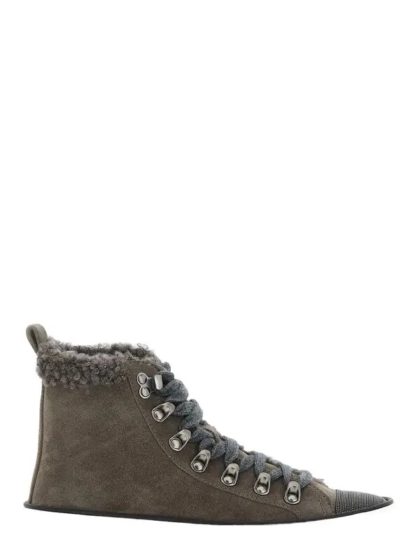Brunello Cucinelli High Top Sneakers - Grey
