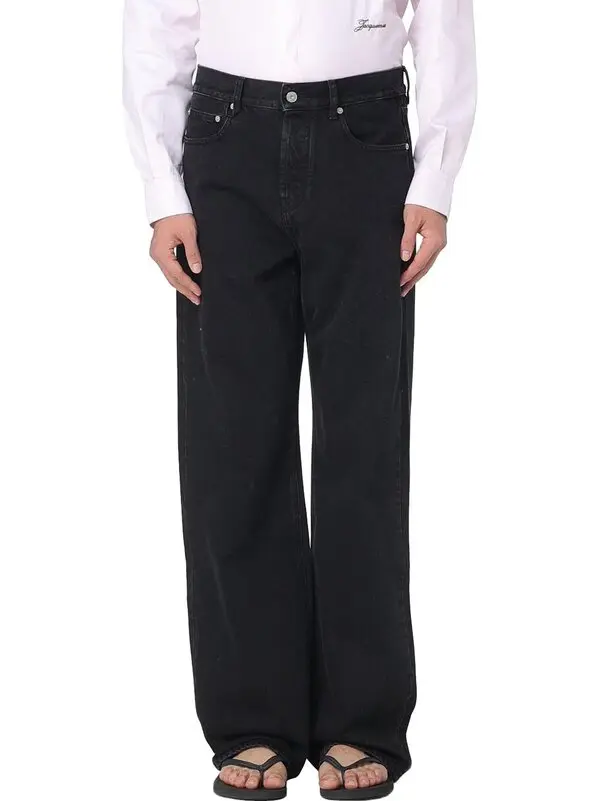 Jacquemus Wide Leg Jeans - Black