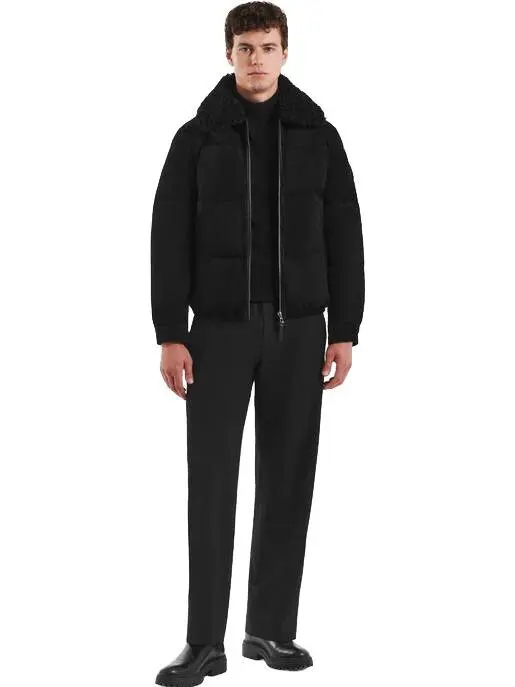 Rudsak Scott Aviator Bomber Jacket - Black