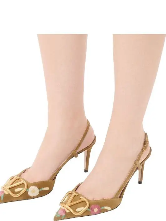Valentino Garavani Vlogo Signature Slingback Pumps - Floral