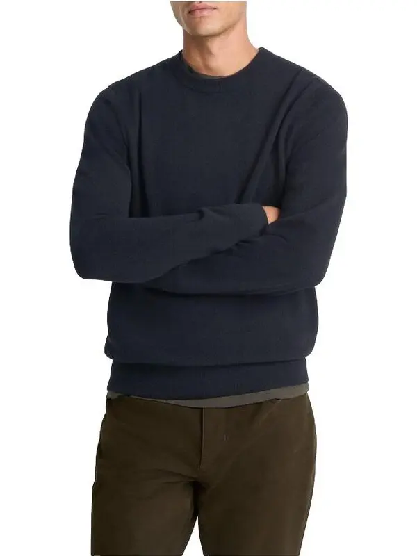 Vince Cashmere Crew Neck Sweater - Black