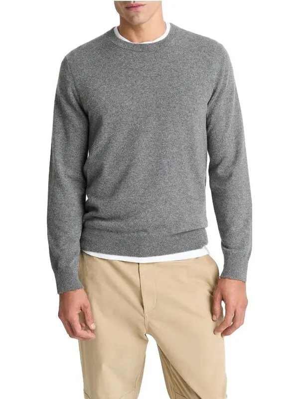 Vince Cashmere Crew Neck Sweater - Gray