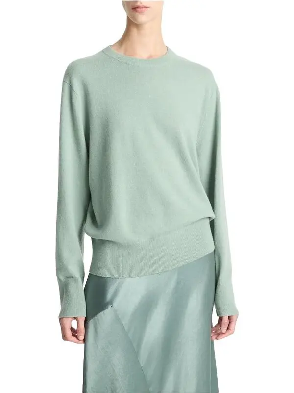 Vince Cashmere Crew Neck Sweater - Natural