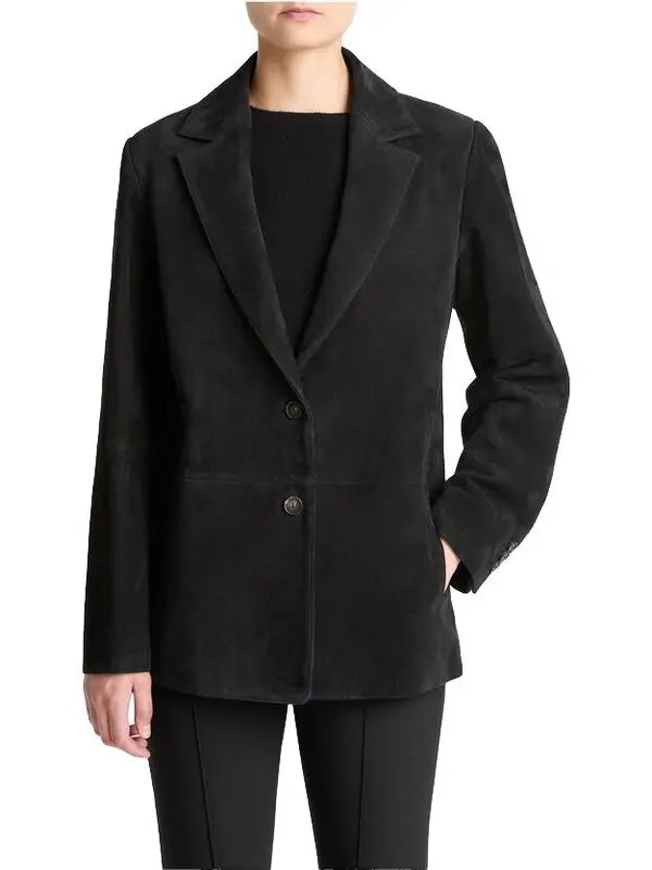 Vince Suede Blazer - Black