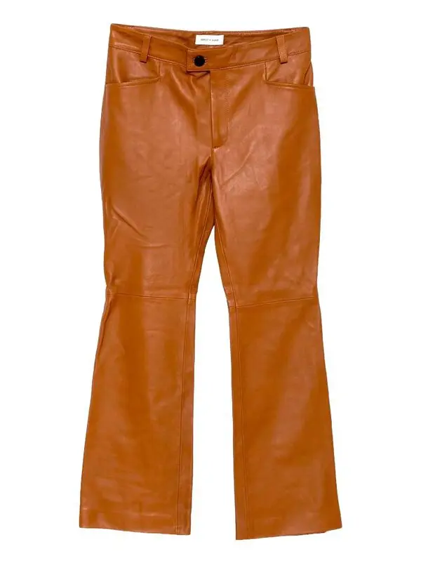 ERNEST W. BAKER Leather Pants - Brown