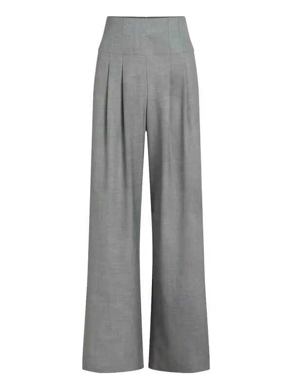 Karl Lagerfeld Tailored Wide-leg Trousers - Grey