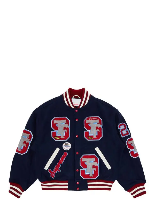 Supreme Varsity Jacket - Blue