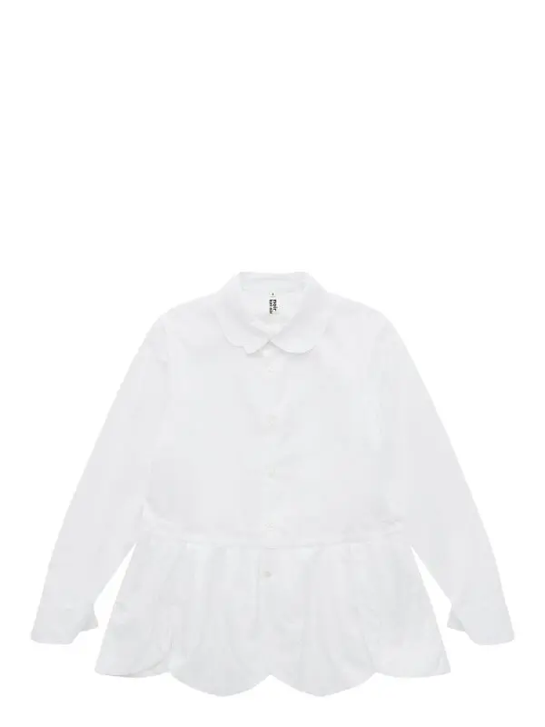 COMME DES GARÇONS NOIR Pleated Blouse - White