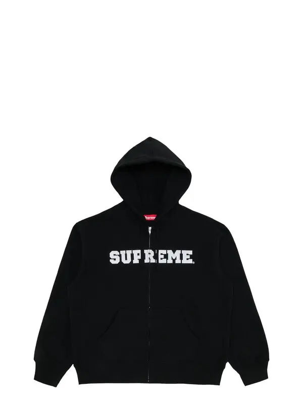 Zip Up Supreme Hooded Tone Top Black Shop Supreme Two Tone Hoodie