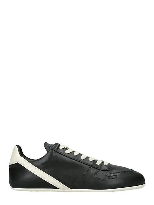 Rick Owens Minimal Leather Trainers - Blk/white