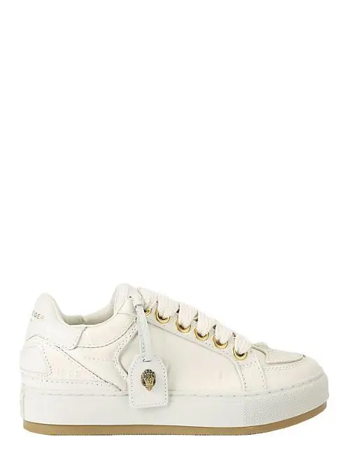 Kurt Geiger Southbank Leather Trainers - Bone
