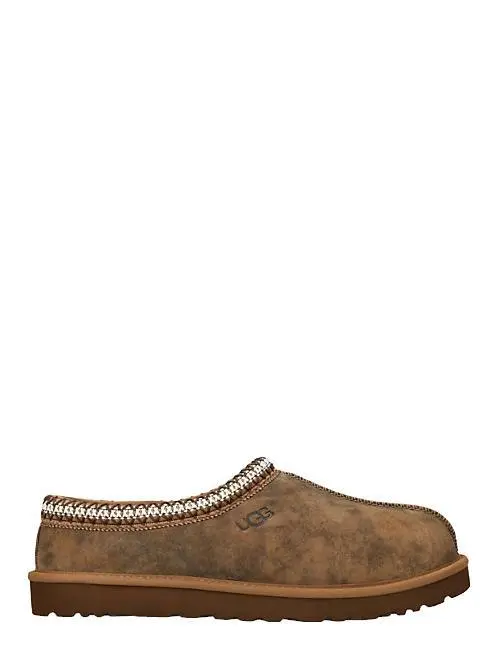 UGG Tasman Baxter Suede Slippers - Tan Comb