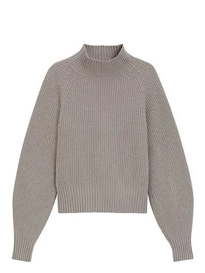Hugo Relaxed-fit Roll Neck Wool And Cashmere-blend Jumper - Light Beige