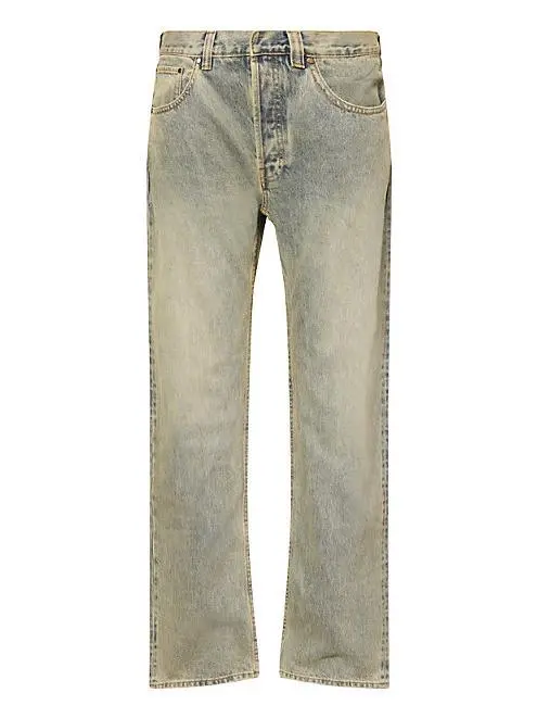 ENTIRE STUDIOS Straight-leg Denim Jeans - Surface Wave