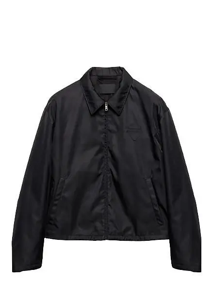 Prada Re-nylon Blouson Woven Jacket - Black