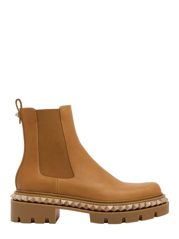 CHRISTIAN LOUBOUTIN St. Emilia Pyraclou Chelsea Boots - Terra