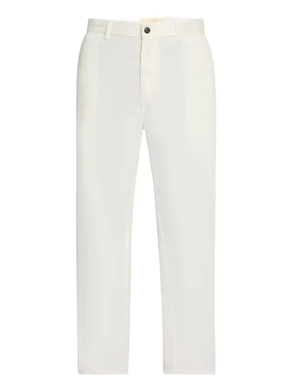 THE ROW Sankuro Cotton-cashmere Work Pants - White