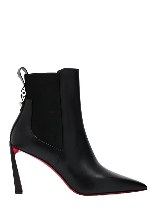 CHRISTIAN LOUBOUTIN Condodo 85mm Leather Ankle Boots - Black