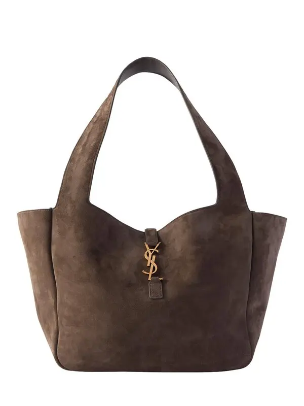 Saint Laurent Le 5 À 7 Bea Suede Tote - Brown
