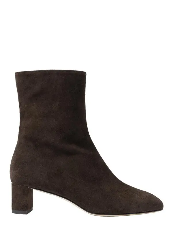 AeydĒ Millie Suede Ankle Boots - Brown