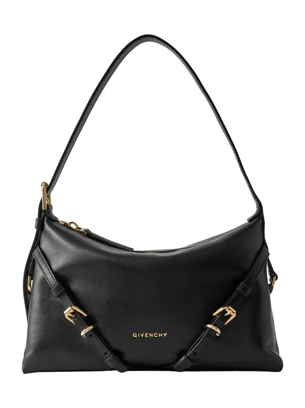 Givenchy Voyou Mini Leather Shoulder Bag - Black