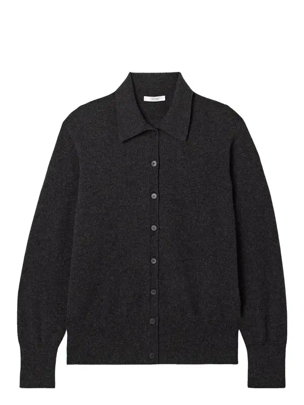 THE ROW Lillia Cashmere Cardigan - Black