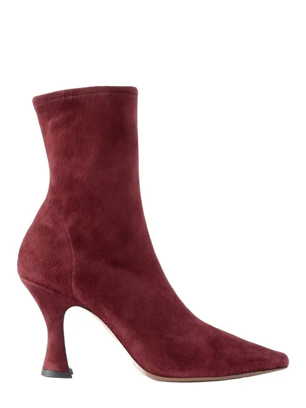 NEOUS Ran Suede Ankle Boots - Burgundy