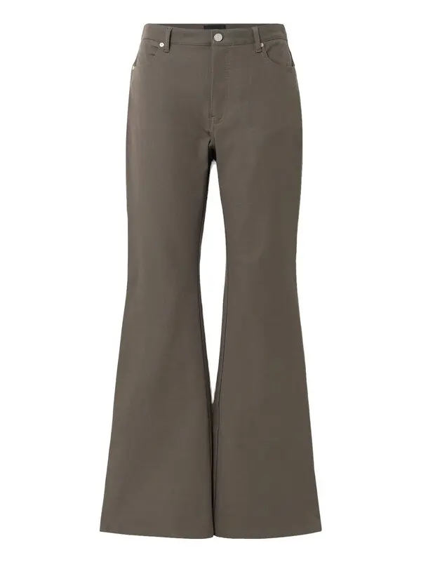 JOSEPH Bond Stretch-twill Flared Pants - Neutrals