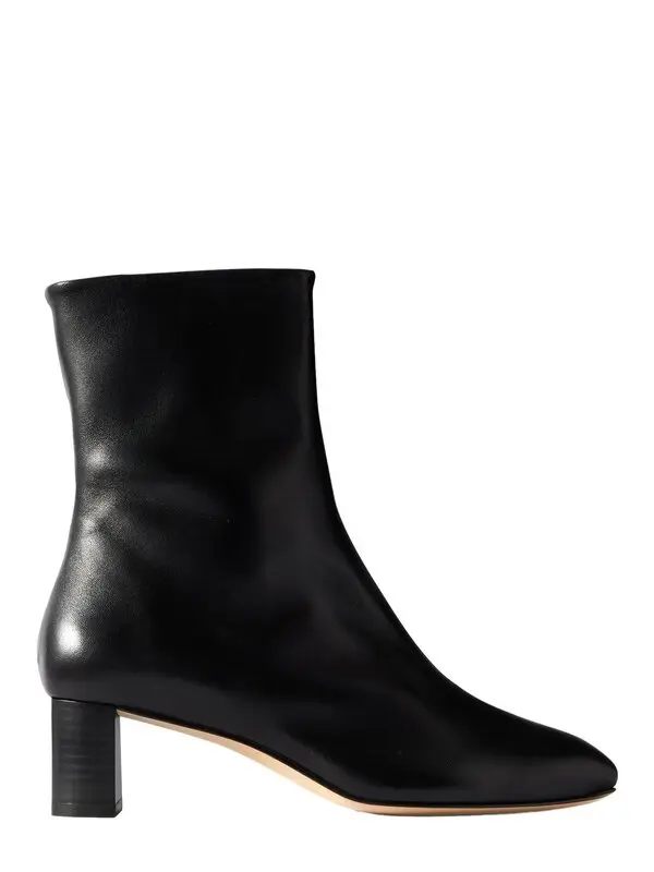 AeydĒ Millie Leather Ankle Boots - Black