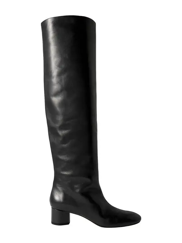 AeydĒ Willa Over-the-knee Leather Boots - Black