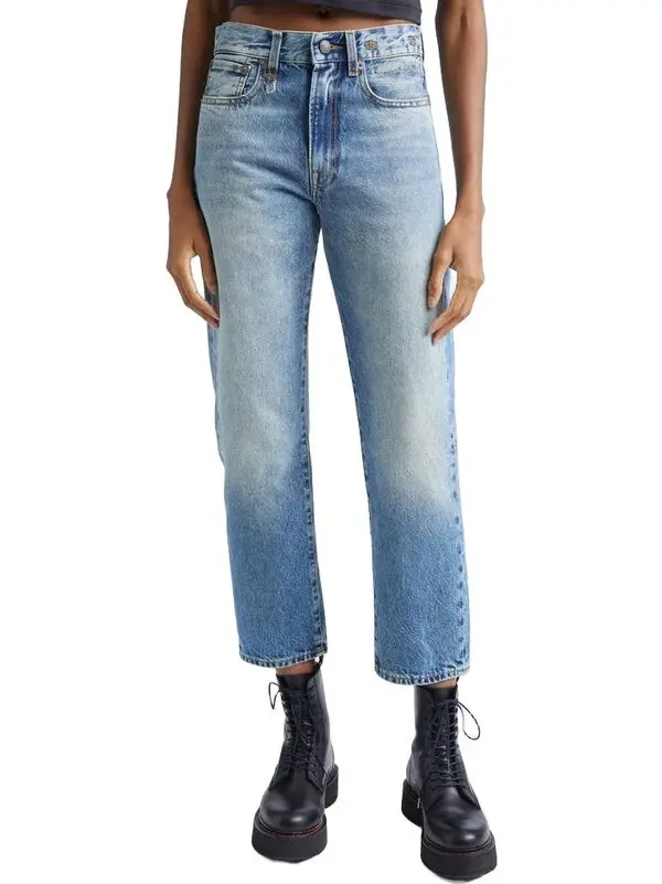 R13 Straight Leg Boyfriend Jeans - Jasper