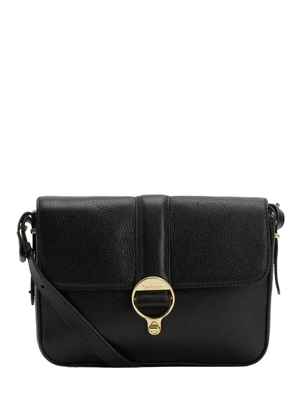 Barbour Leather Crossbody Bag - Black