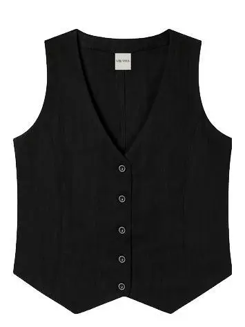 VIR VITA Violette Vest - Black