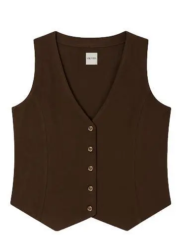 VIR VITA Violette Vest - Chestnut