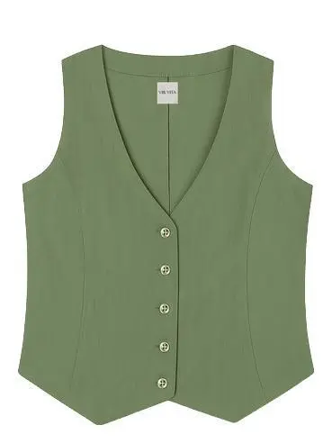 VIR VITA Violette Vest - Sage