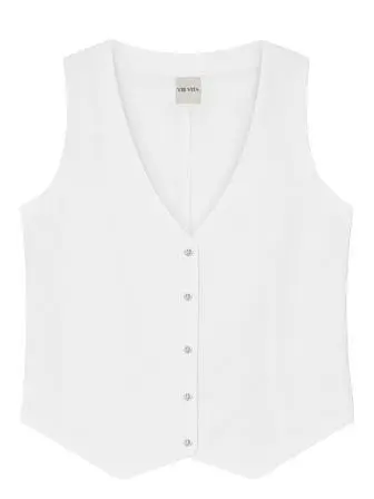 VIR VITA Violette Vest - White
