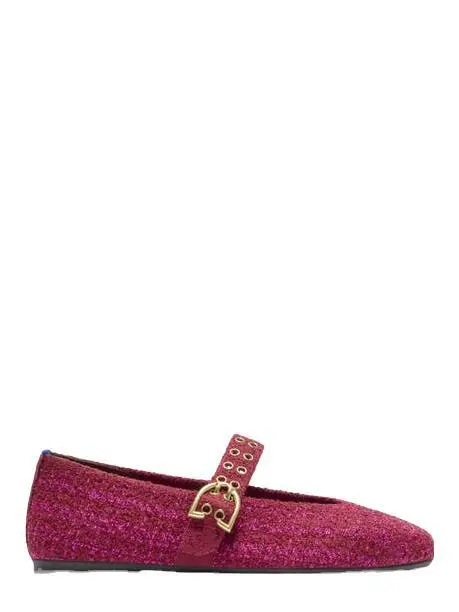 Rothy's The Max Buckle Mary Janes - Berry Tweed